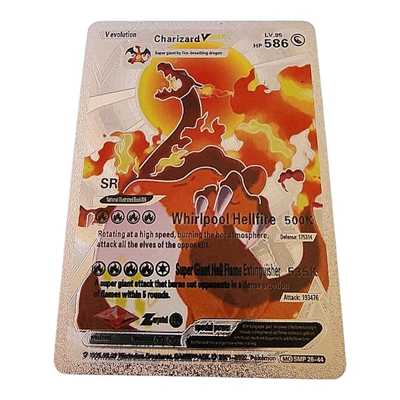 Nintendo | Other | Collectors Charizard Vmax 586hp Silver Foil Pokemon Card | Poshmark